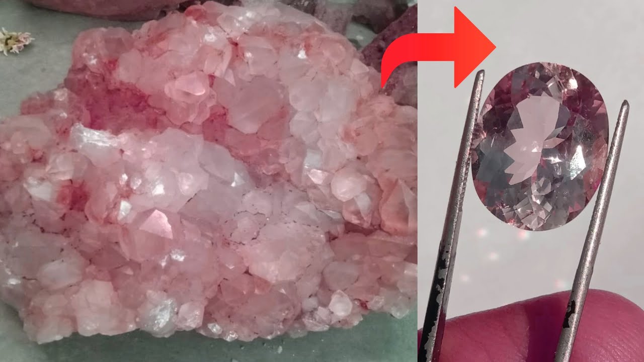 Topaz Gemstone | Rough Topaz Crystals | Topaz Before and After Cutting ...