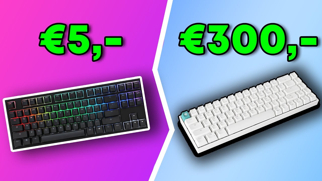 GOEDKOOP VS DUUR TOETSENBORD...! - YouTube