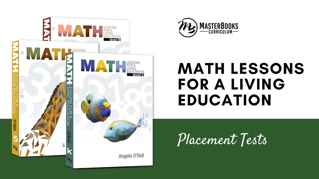 Math Lessons Placement Tests // Master Books Homeschool Curriculum ...
