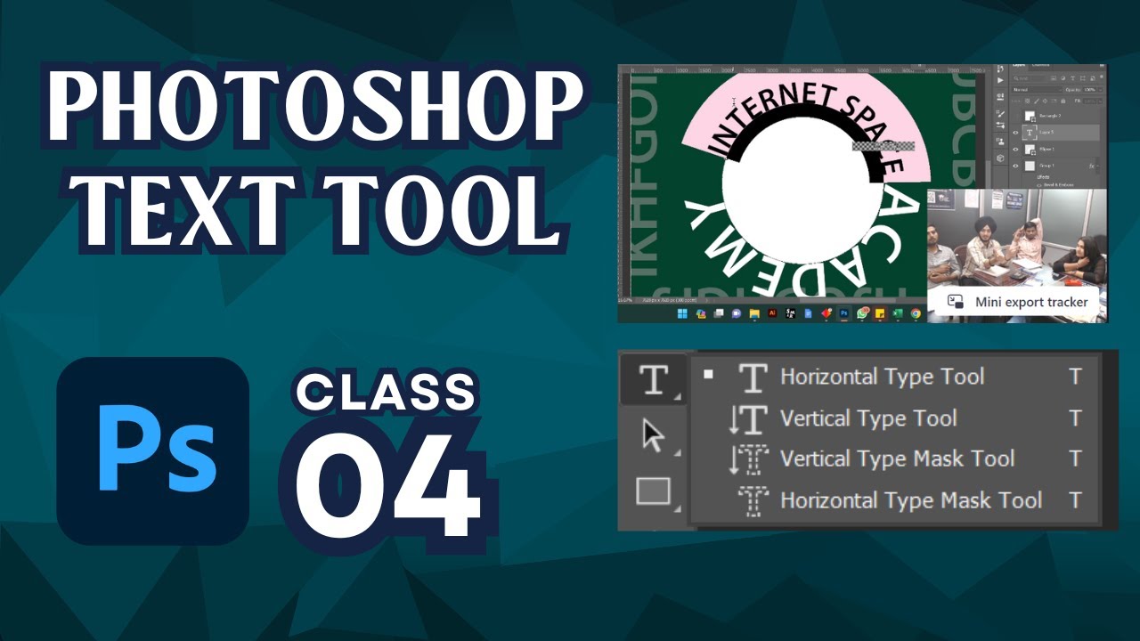 Text Tool - Text Logo, Background & Arragement | Class 4 | Internet ...