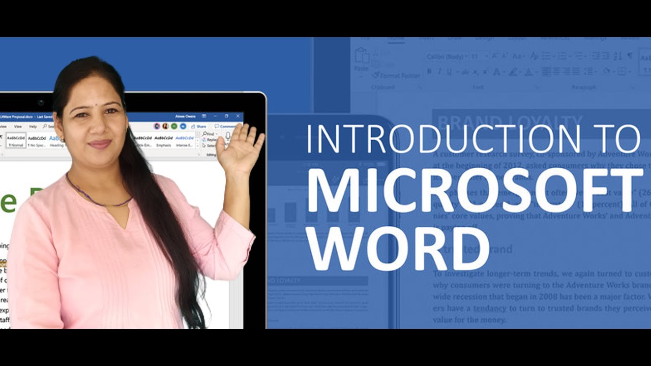 Basic introduction of ms word - YouTube