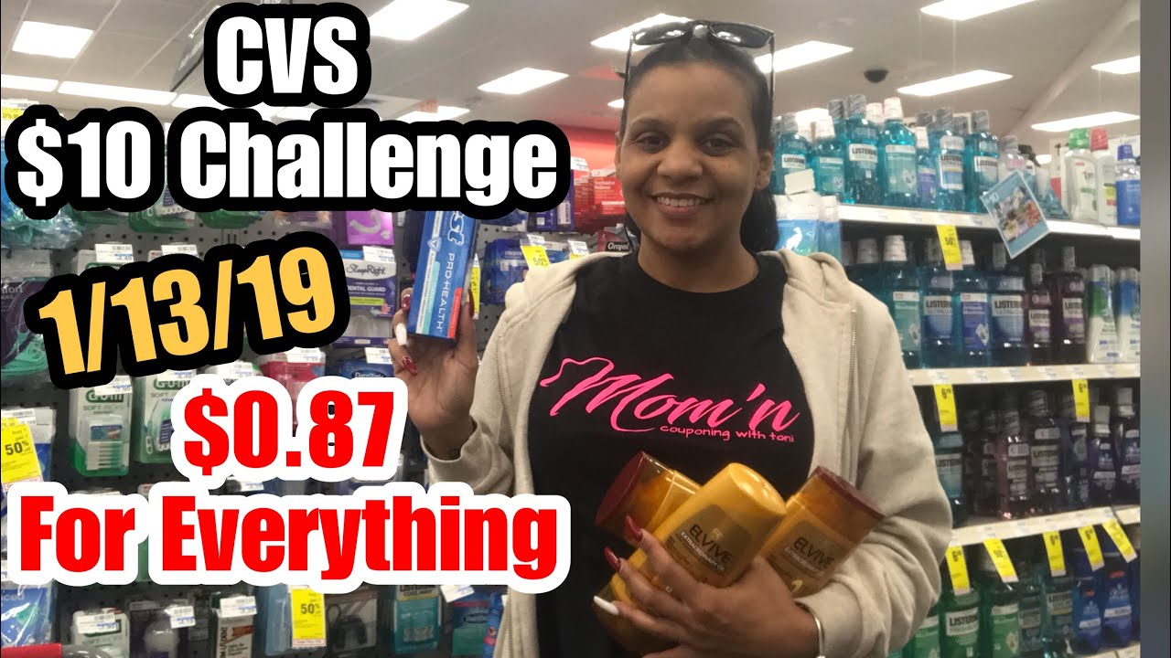 CVS $10 Challenge Haul 1/13/19 ~ $0.87 For Everything - YouTube