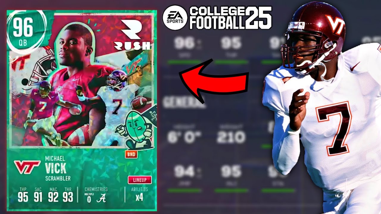 MIKE VICK IS THE BEST QB IN COLLEGE FOOTBALL 25 - YouTube