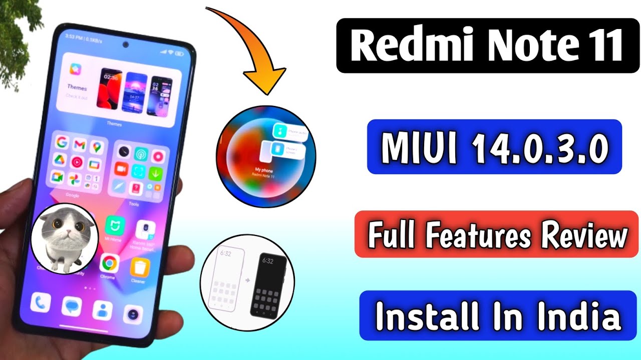 Redmi Note 11 MIUI 14.0.3.0 New Update, Full Features Review, Install ...