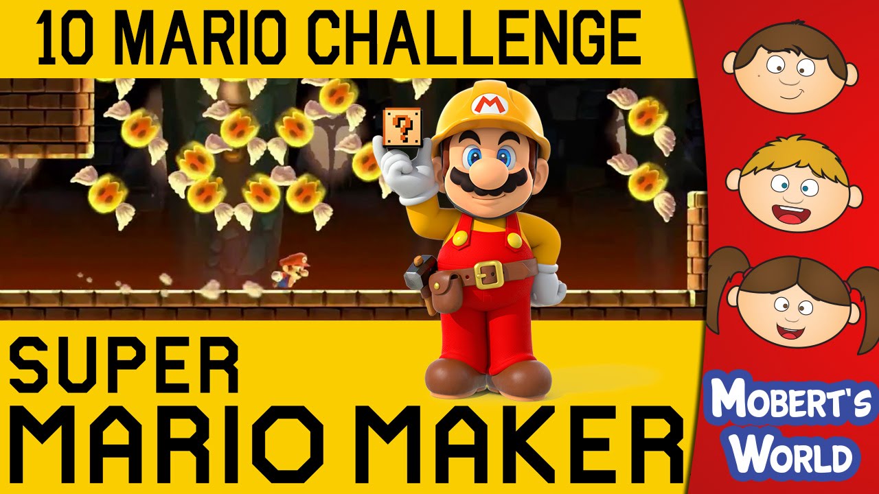 Super Mario Maker 10 Mario Challenge Part 2 - 10 Mario Challenge Final ...