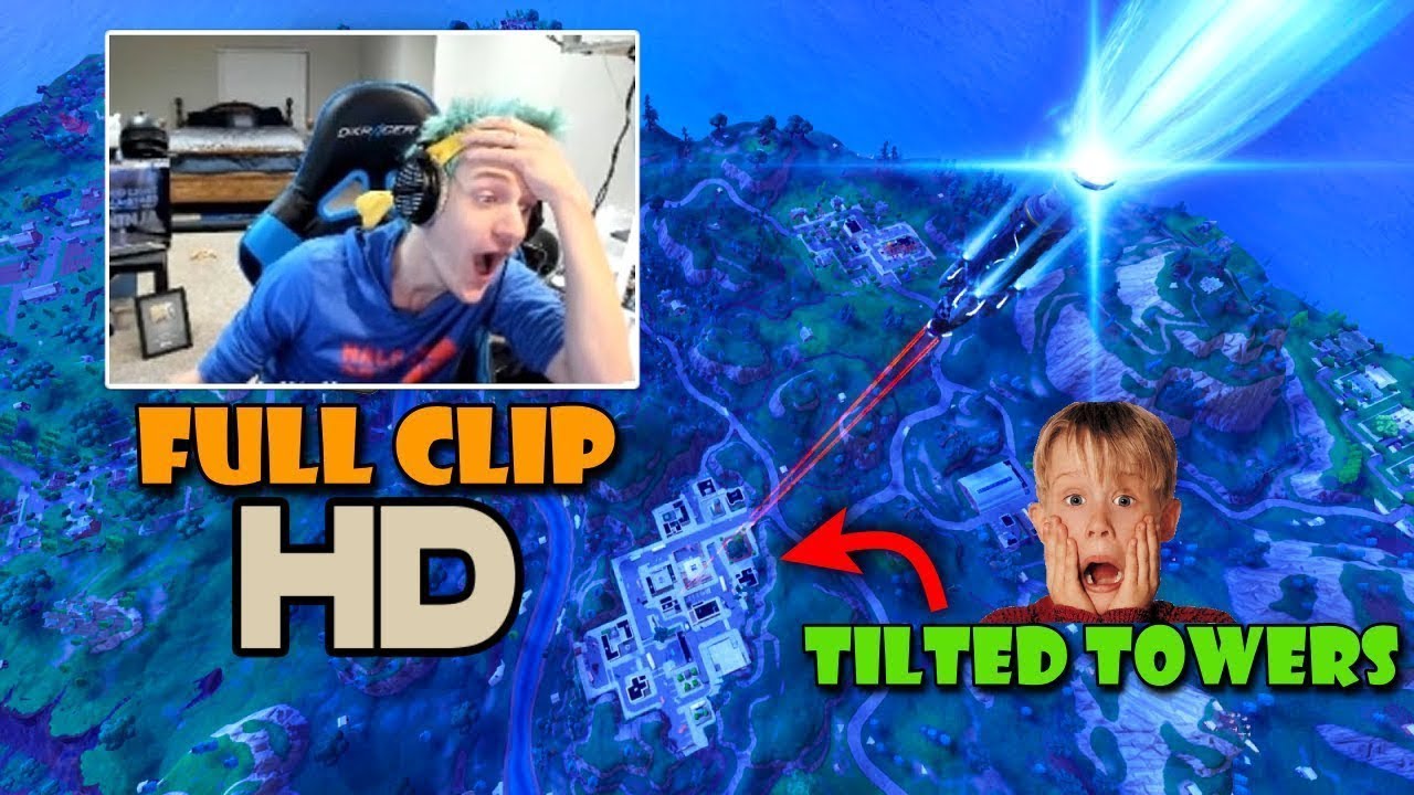 Streamers Reactions When The Rocket Hit Tilted Towers - YouTube
