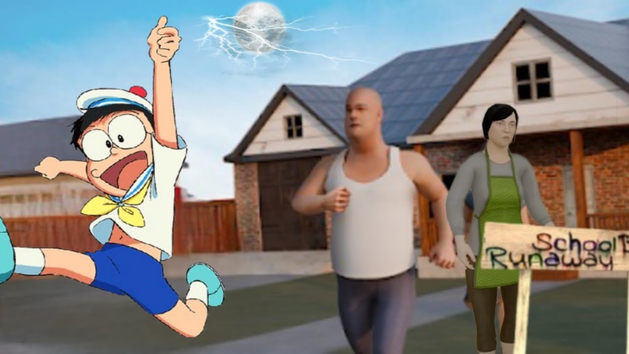 Nobita PARENTS TRAPPED ME IN THEIR HOUSE | SCHOOLBOY RUNAWAY GAMEPLAY ...