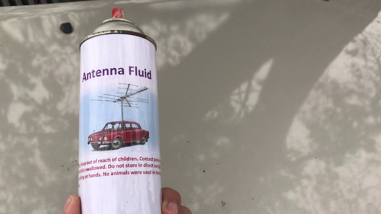 Antenna fluid how to put antenna fluid in your car - YouTube