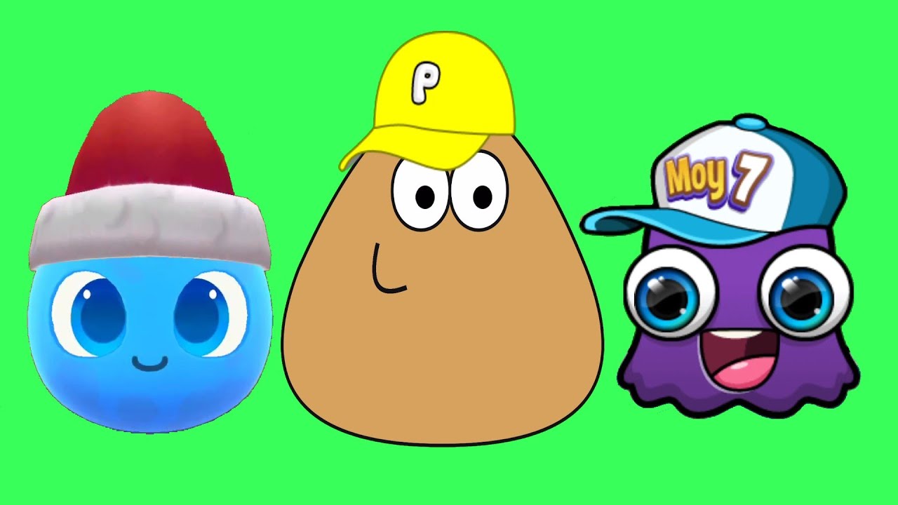 Pou y sus amigos - Pou juega con myBoo 2 y con Moy 7. - YouTube