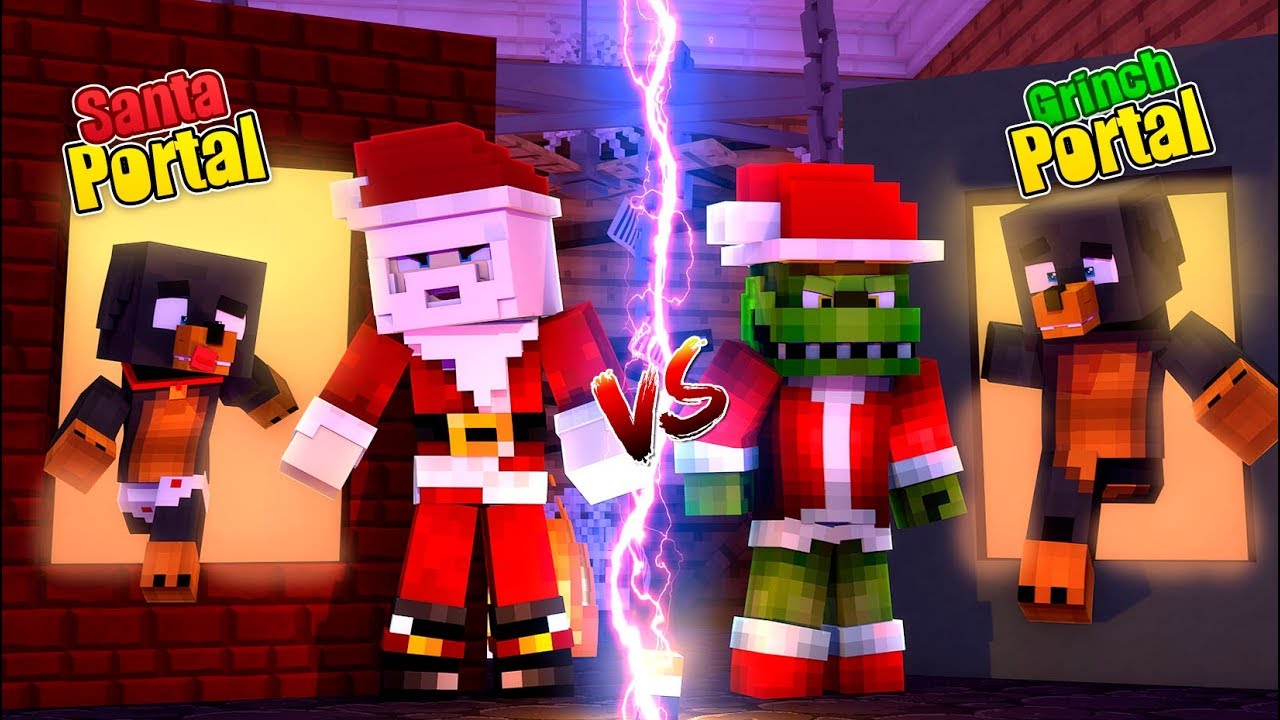 Minecraft - HOW TO BUILD A PORTAL TO A CHRISTMAS WORLD & THE GRINCH ...