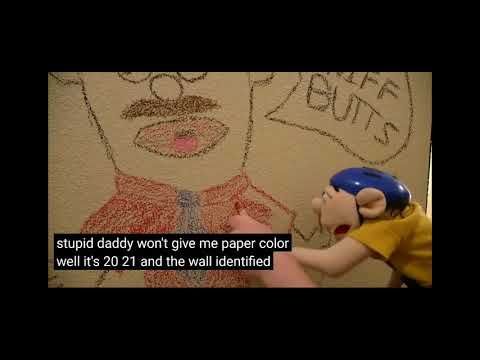jeffy was draw on the wall - YouTube