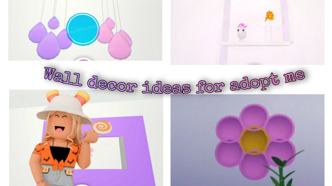 🌼 Wall decor ideas 🌼 || Adopt me - YouTube