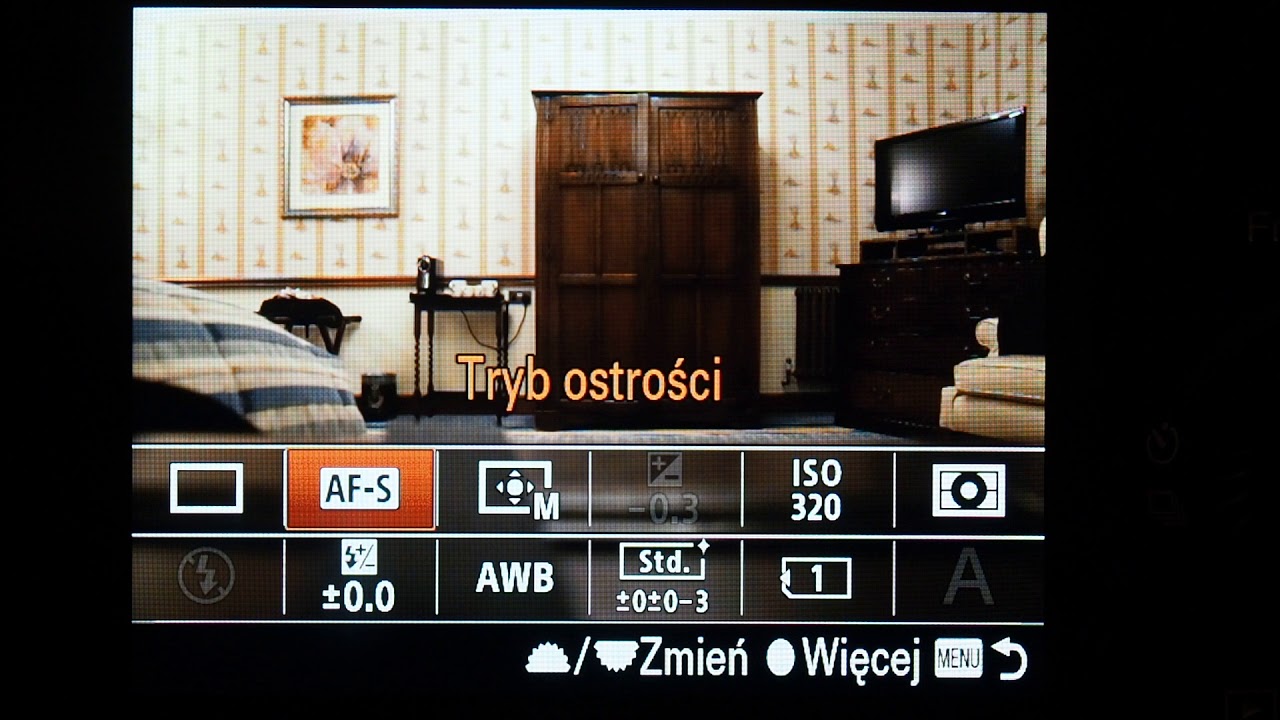 Sony A7 III - live-view i menu Fn - YouTube