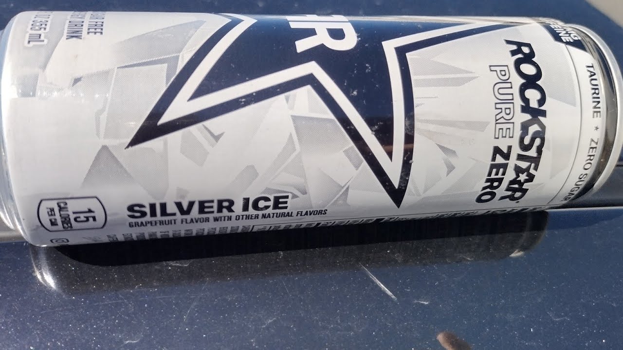 Silver Ice by Rockstar | Pure Zero | Food / Drink Review - YouTube