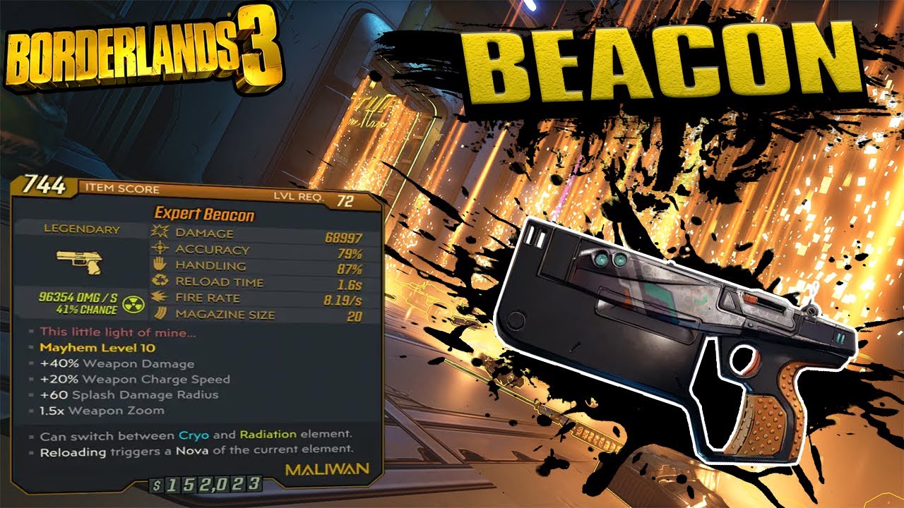 BORDERLANDS 3 | *Beacon* Legendary Weapons Guide - YouTube