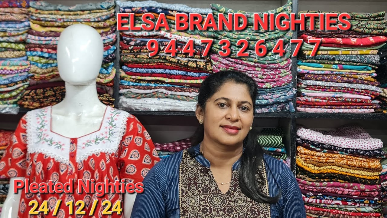 ELSA BRAND XXL PLEATED NIGHTIES / FOR BOOKING...9 4 4 7 3 2 6 4 7 7 ...