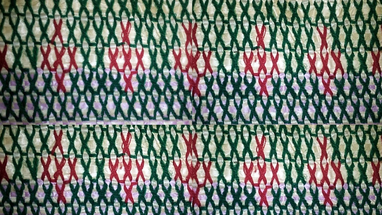 Plastic bosta ason/ sitting mat/ cross stitch - YouTube