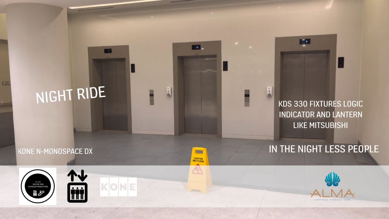 13 Nice KONE N-Monospace DX Lifts - Alma Resort (Night Ride) (South ...