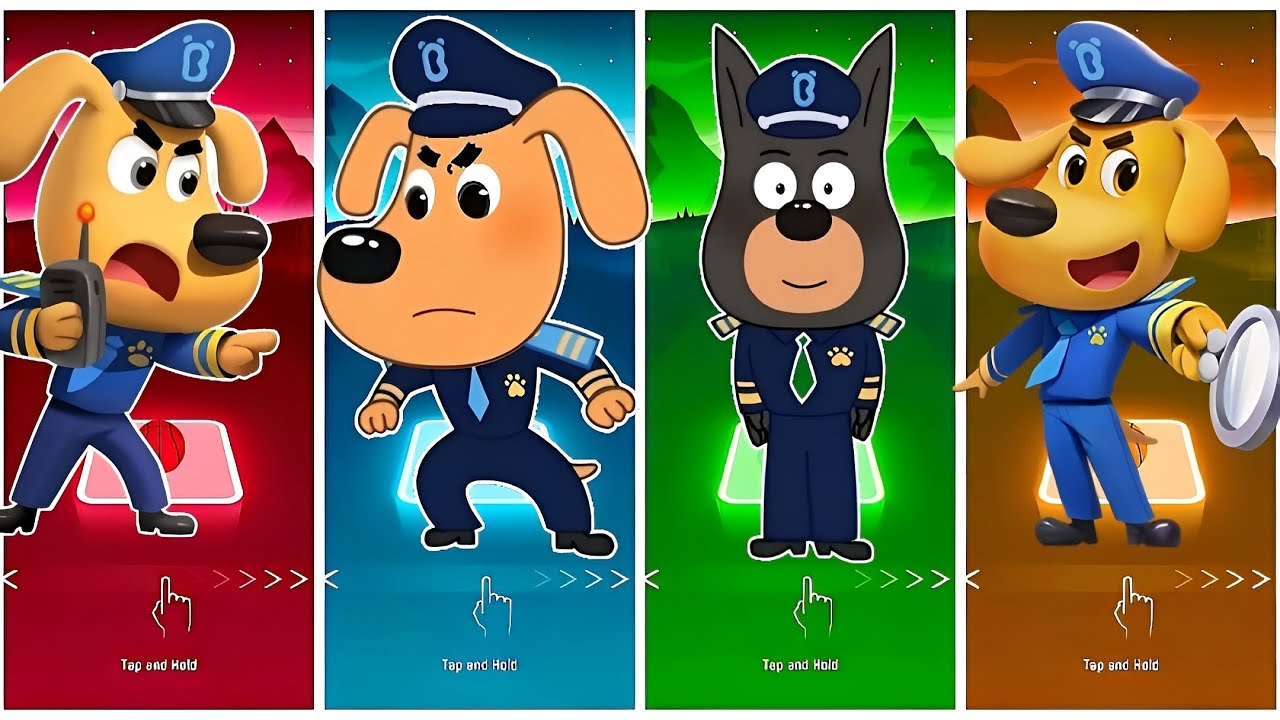Police Officer 🆚 Blue Labrador 🆚 Sheriff Labrador 🆚 Sheriff Labrador 🎶 ...