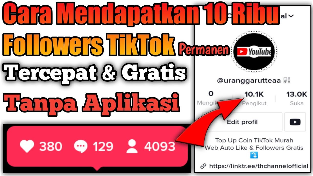 Cara Mendapatkan 10 Ribu Followers Tiktok Dengan Cepat || Cara Menambah Followers Tiktok Gratis ...