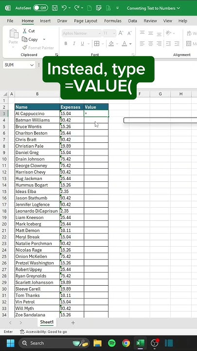 How to Convert Numbers Stored as Text to Numbers 🔢 #excel - YouTube