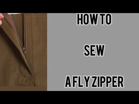 How to sew a fly zipper from scratch - YouTube