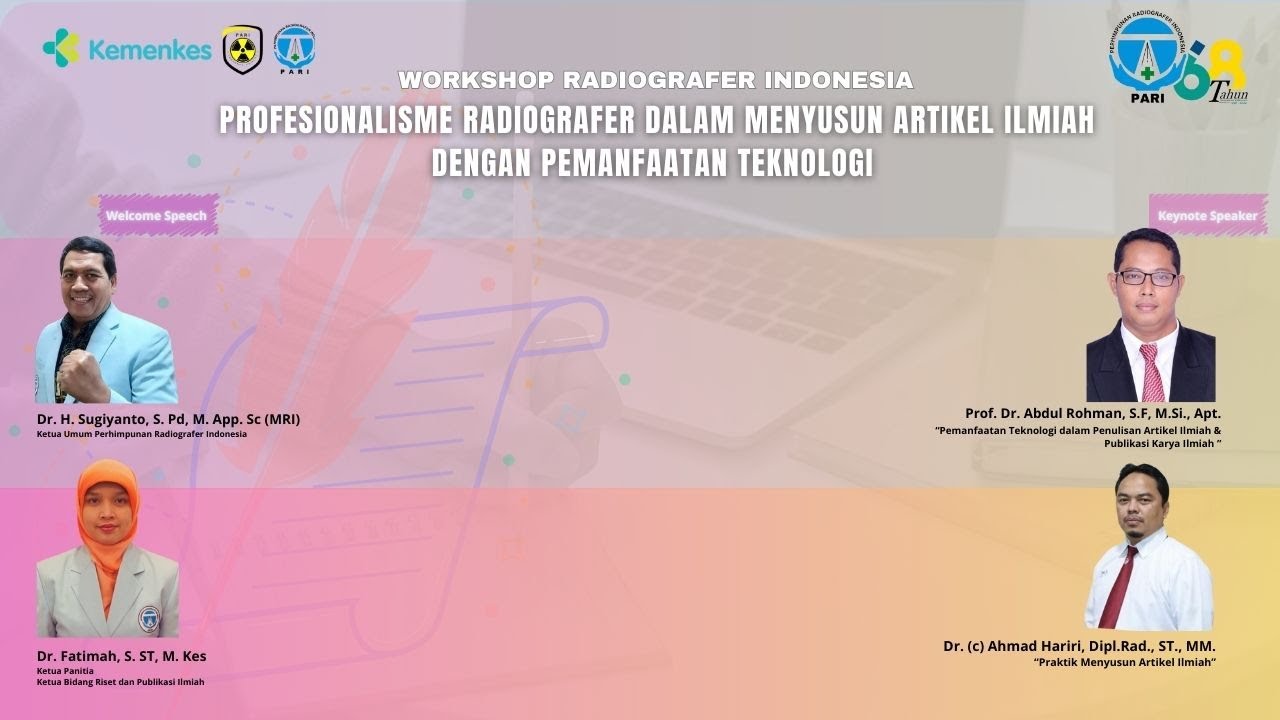 Webinar Radiografer Profesionalisme Radiografer dalam Menyusun Artikel ...