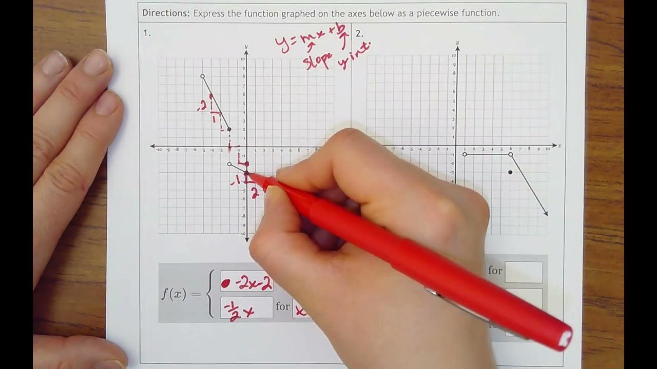 11.10- Writing Piecewise Functions from Graph - YouTube