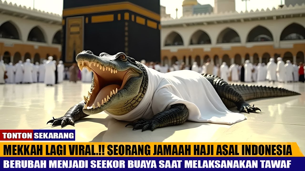 MEKKAH VIRAL!! SEORANG JEMAAH HAJI ASAL INDONESIA BERUBAH MENJADI BUAYA SAAT MELAKSANAKAN TAWAF ...