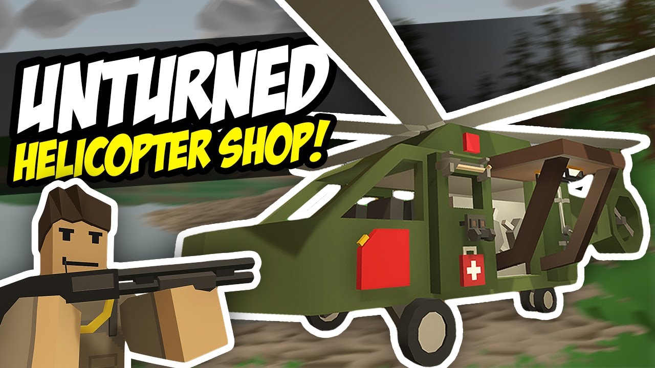 HELICOPTER SHOP - Unturned Flying Store | Kidnapped Again! (Funny ...
