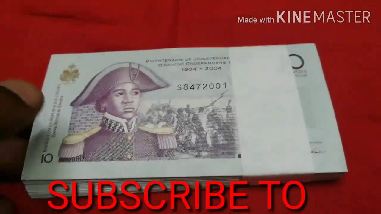 Haiti 10 Gourdes (HTG) 2004 Full Bundle Beautiful World Currency - YouTube