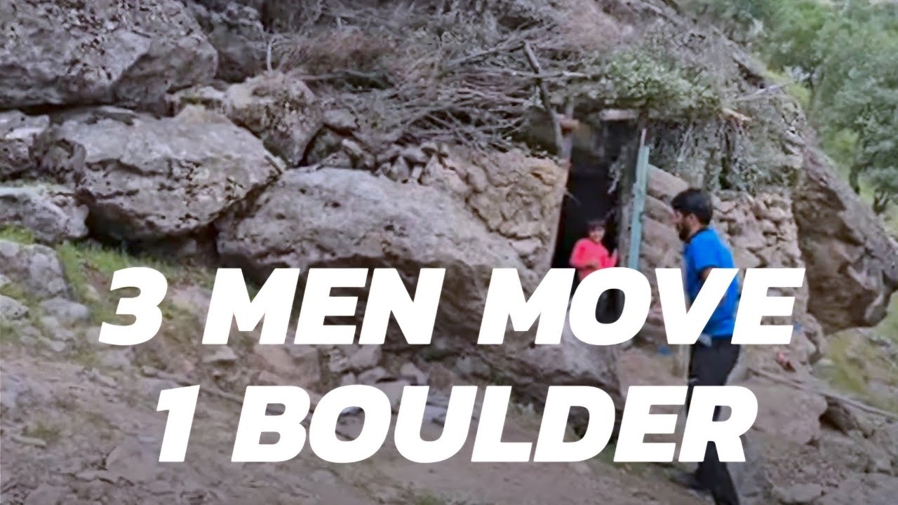 @kuch5651 - 3 men move a boulder - YouTube