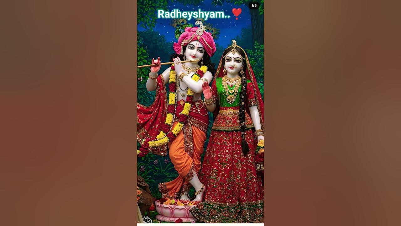 "राधा और कृष्ण सिर्फ दो नाम नहीं हैं बाल्की दो आत्माओ का मिलन है "#krishna #radhekrishna ️ ️ ️💕🧿 ...