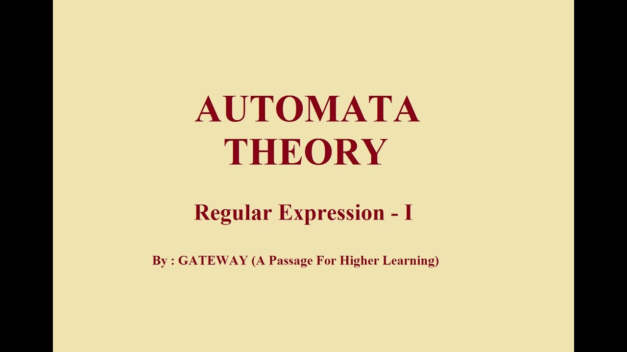 Regular Expression Youtube