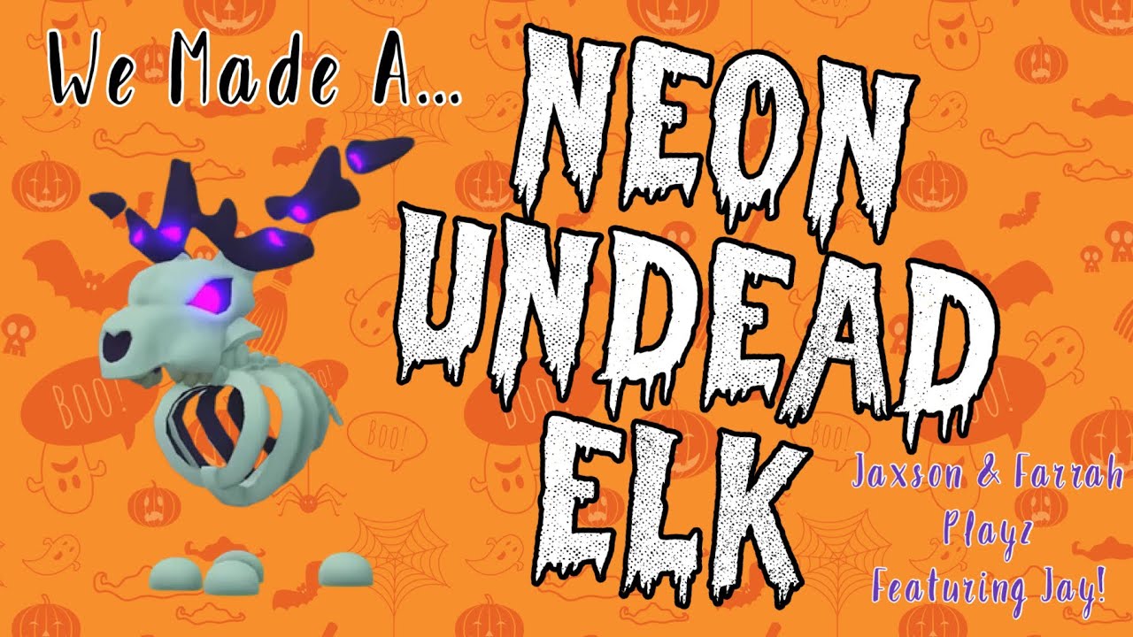 J&F Playz - We made a... NEON UNDEAD ELK with Jay!! @PlayAdoptMe # ...