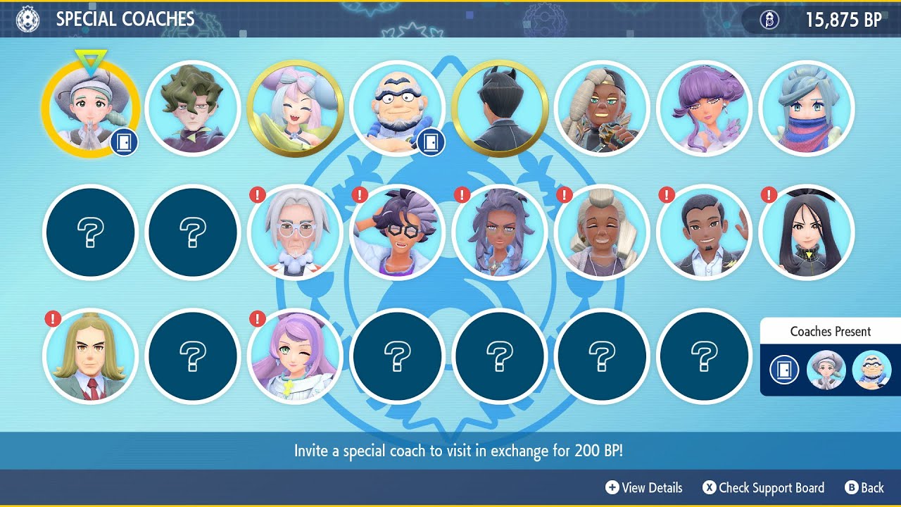 How To Unlock More Special Coaches in The Indigo Disk DLC - Pokemon ...