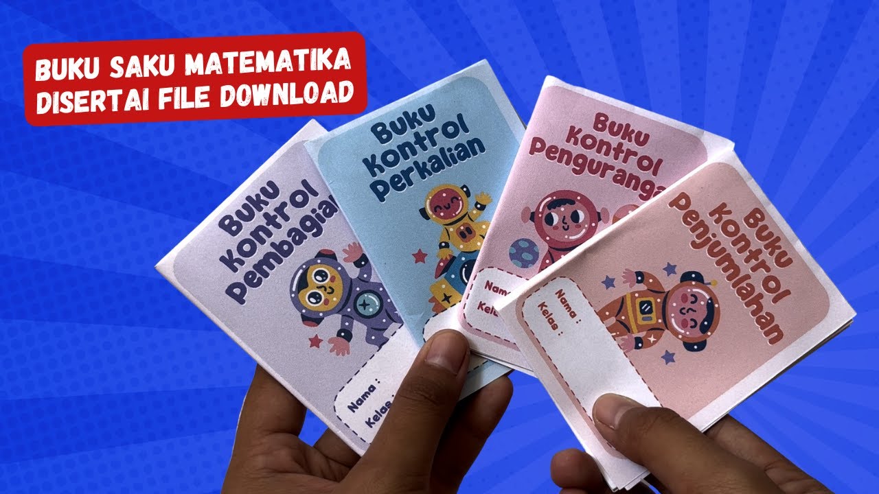 Cara Membuat Buku Saku Matematika - Perkalian, Penjumlahan, Pembagian ...