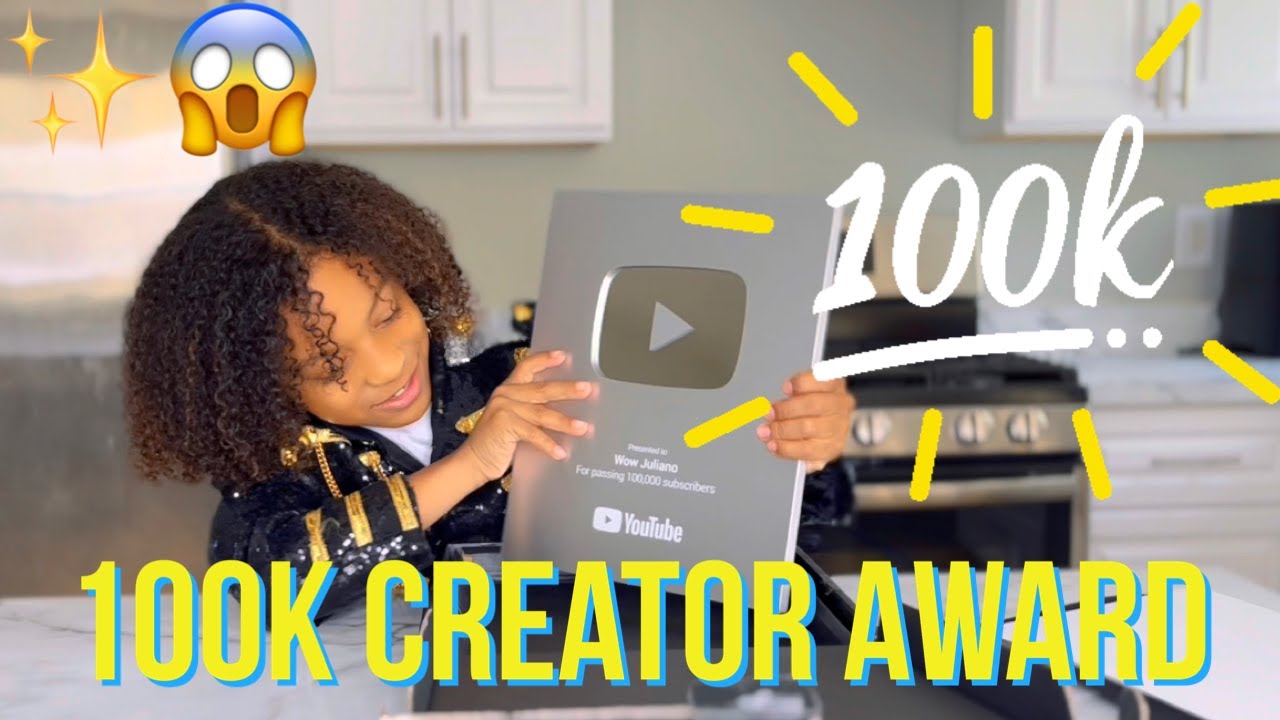 Unboxing My Creator Award 100k - YouTube