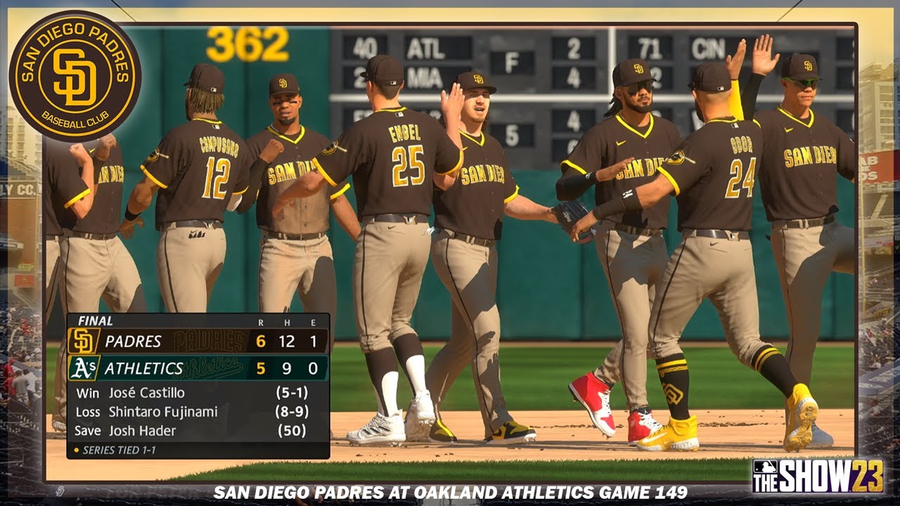 MLB THE SHOW 23 - San Diego Padres Franchise San Diego Padres at OAK ...