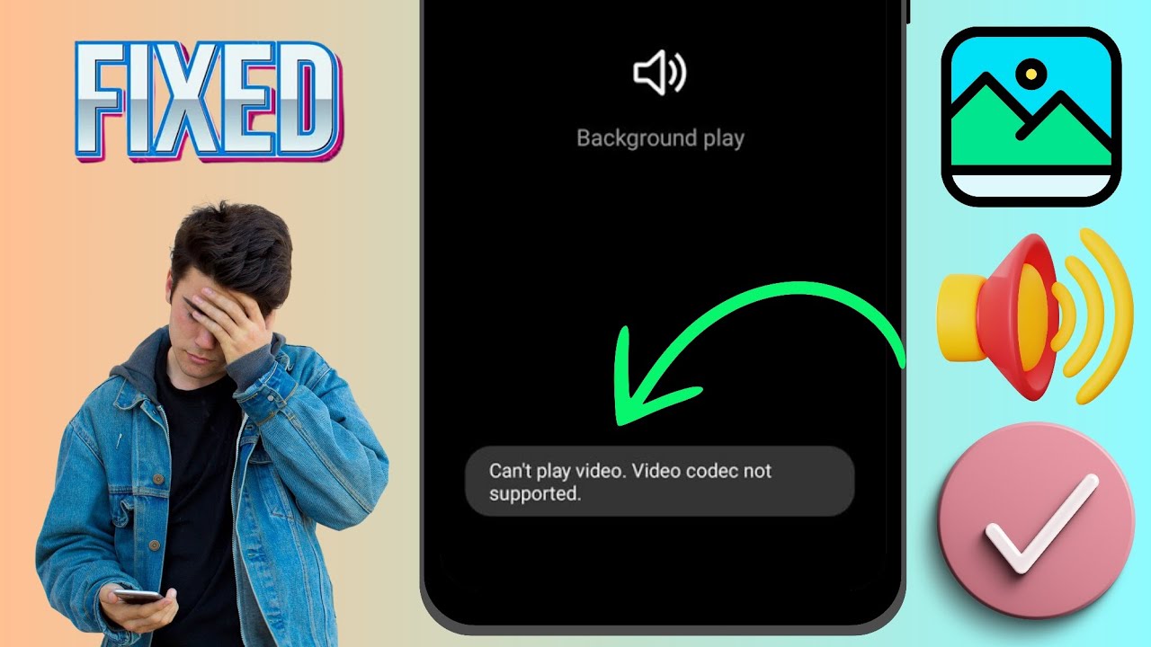 How to Fix Can't play video. Video codec not supported Problem in ...