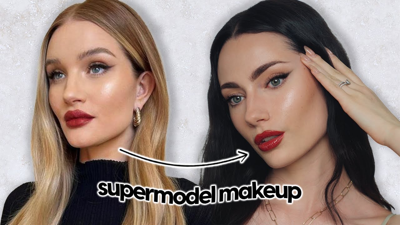 Supermodel Makeup *Rosie Huntington Inspired!* - YouTube