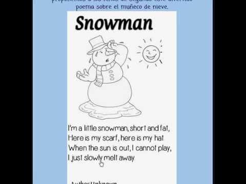 A snowman poem - YouTube
