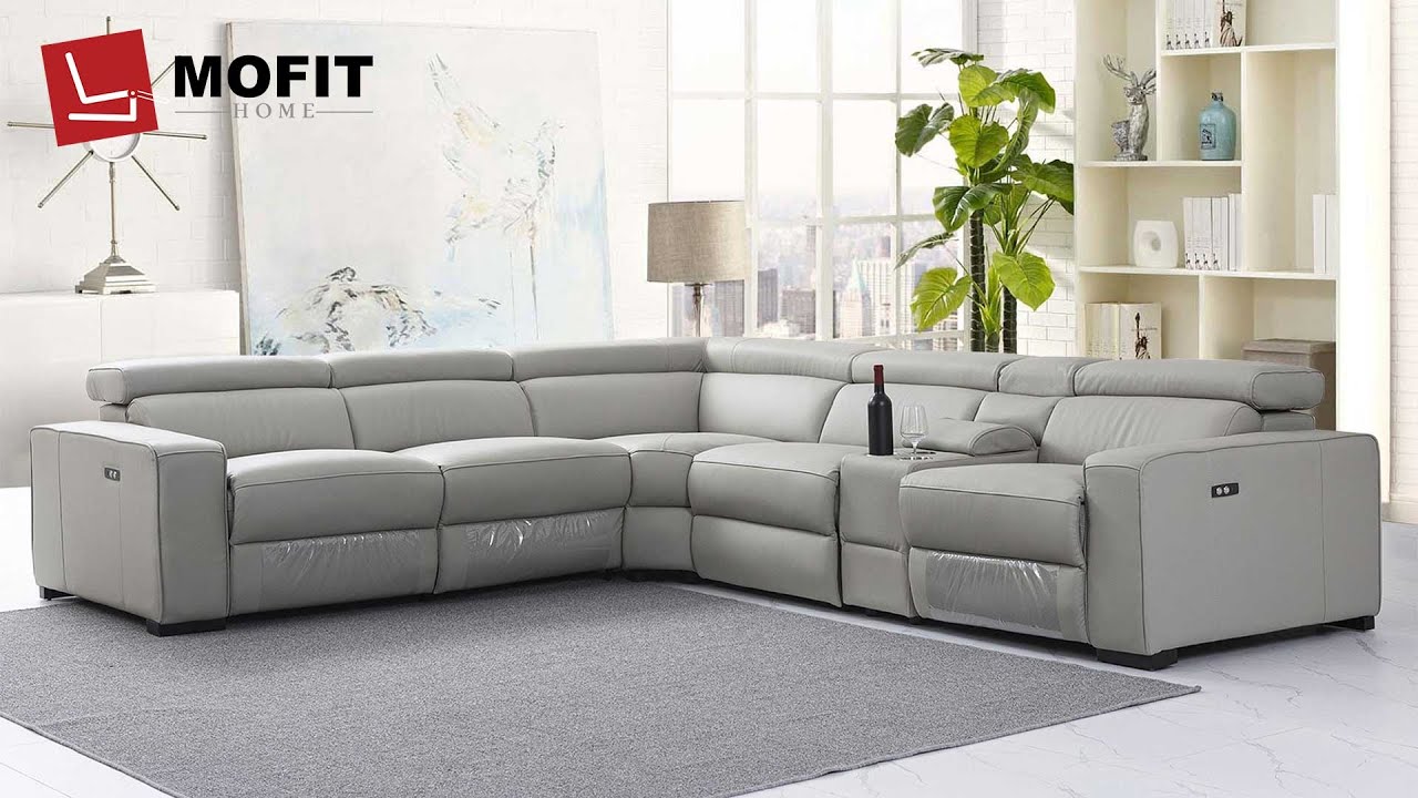 LA CINA 6PCS MODERN MOTION RECLINING SECTIONAL SOFA | MOFIT HOME - YouTube