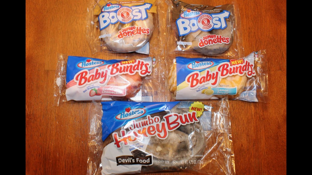 Hostess Caramel Macchiato/Chocolate Mocha, Baby Bundts Strawberry ...
