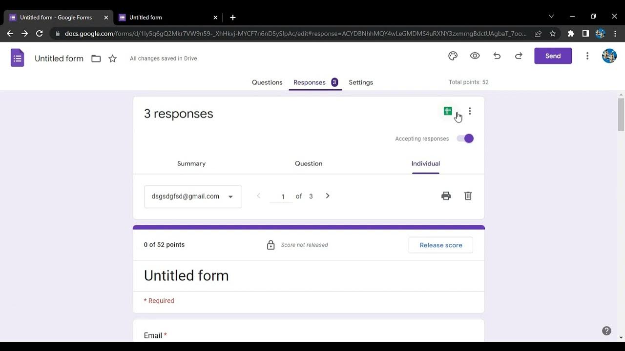 How to connect Google Forms to Google Sheets - YouTube