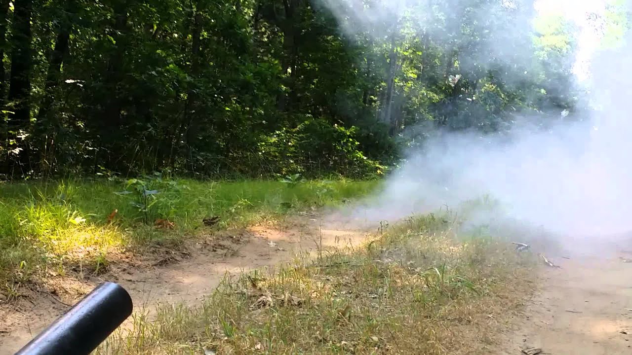 Cannon Shooting Dynamite (camera 2) - YouTube