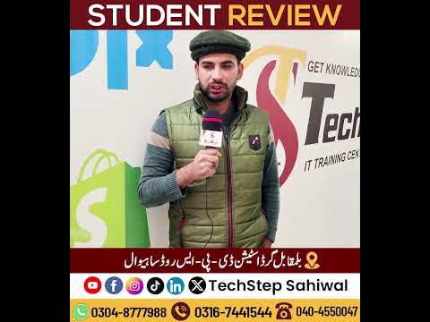Student Review About Course & Internship | TechStep Sahiwal - YouTube