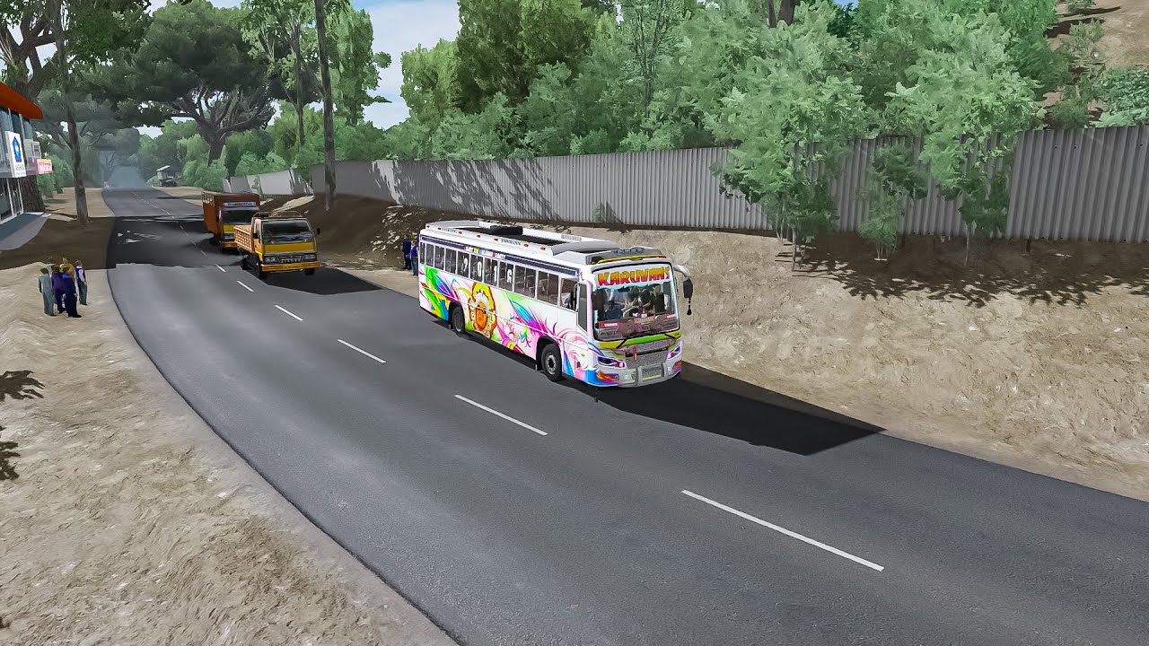 Kannur to Kasaragod Karuvans Bus | Kerala Map | Euro Truck Simulator 2 ...