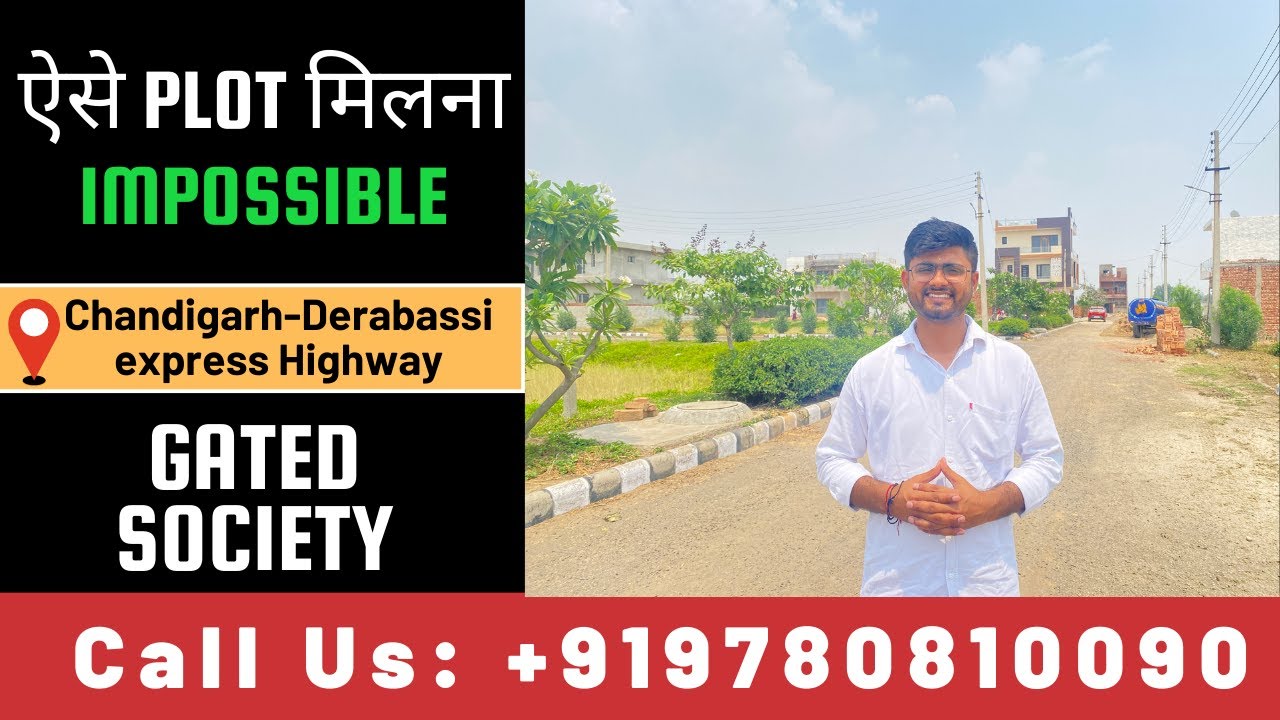 🏡ऐसे PLOT मिलना IMPOSSIBLE🏡|125 GAJ PLOT FOR SALE|Near Chandigarh-Dera ...