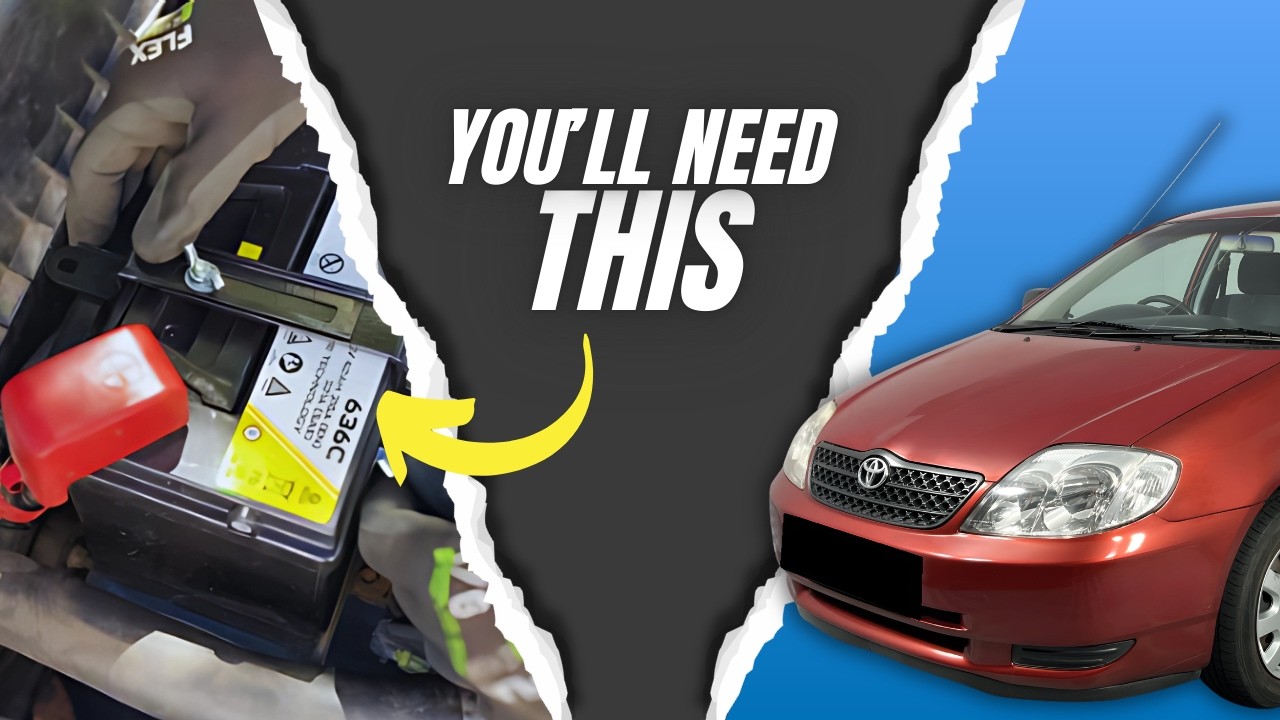 Toyota Corolla RunX (2003 - 2008) Battery Replacement - YouTube